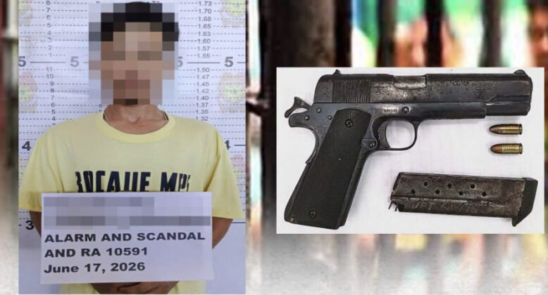 Lalaki walang-habas na nagpaputok ng baril dinamba ng mga parak sa ...